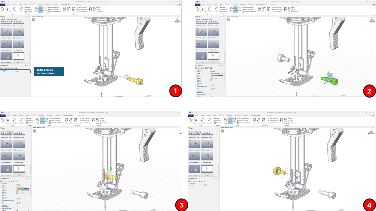 Creating Exploded Views and Animations in SOLIDWORKS Composer